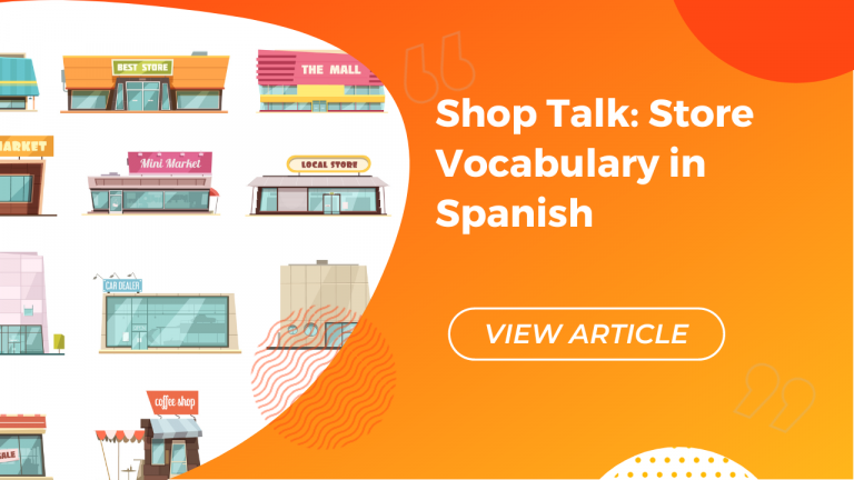 Habla en la tienda: Vocabulario de tiendas en español